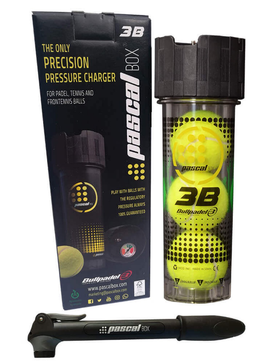 Pascal Box 3B - Balls Saver For Tennis - Padel - Frontenis - JUST4Tennis